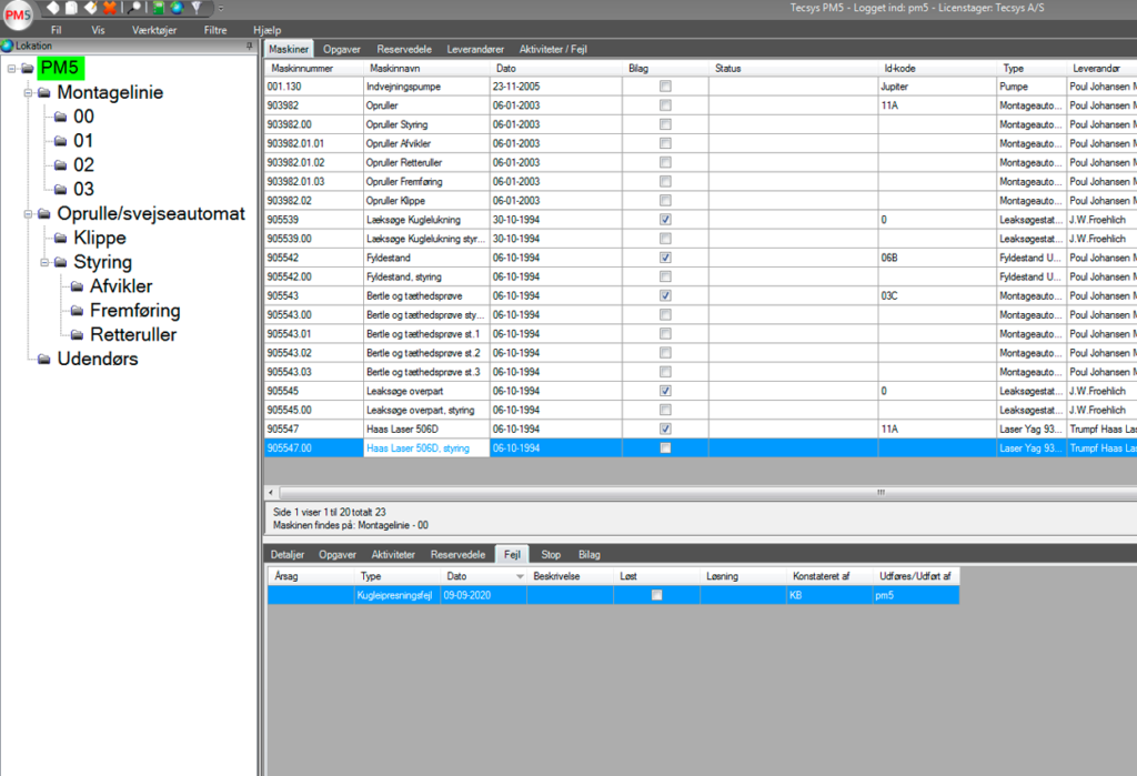 Overblik over funktioner i PM5. Prøv demo og download installationsfiler.